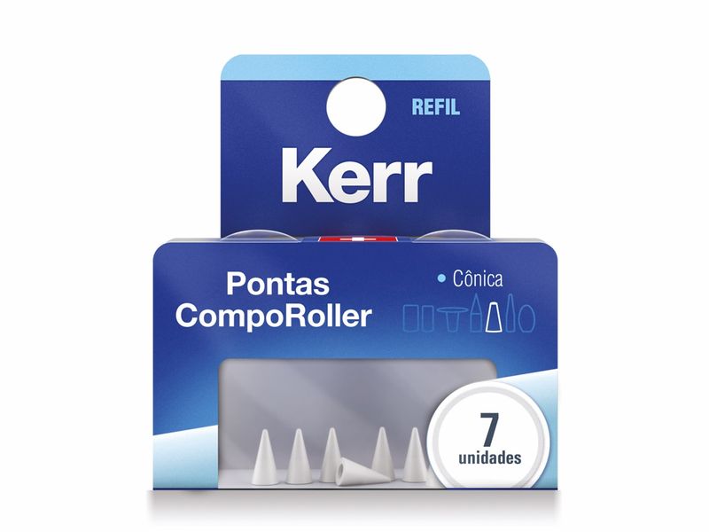 Refil Espátula Modeladora Comporoller Ponta Cônica 7 Unidades - Kerr ...