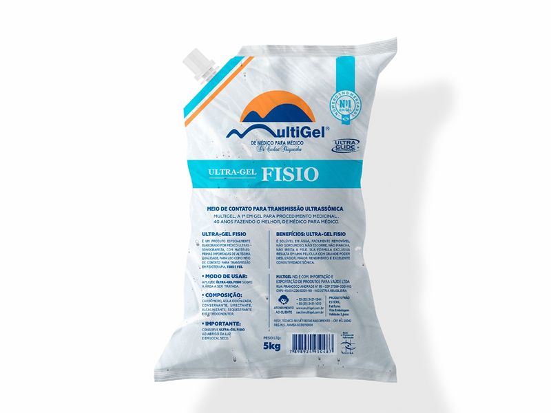 Gel Condutor - Ultra Gel Fisio - Sem Álcool - Bag 5Kg - Multigel | ISP ...